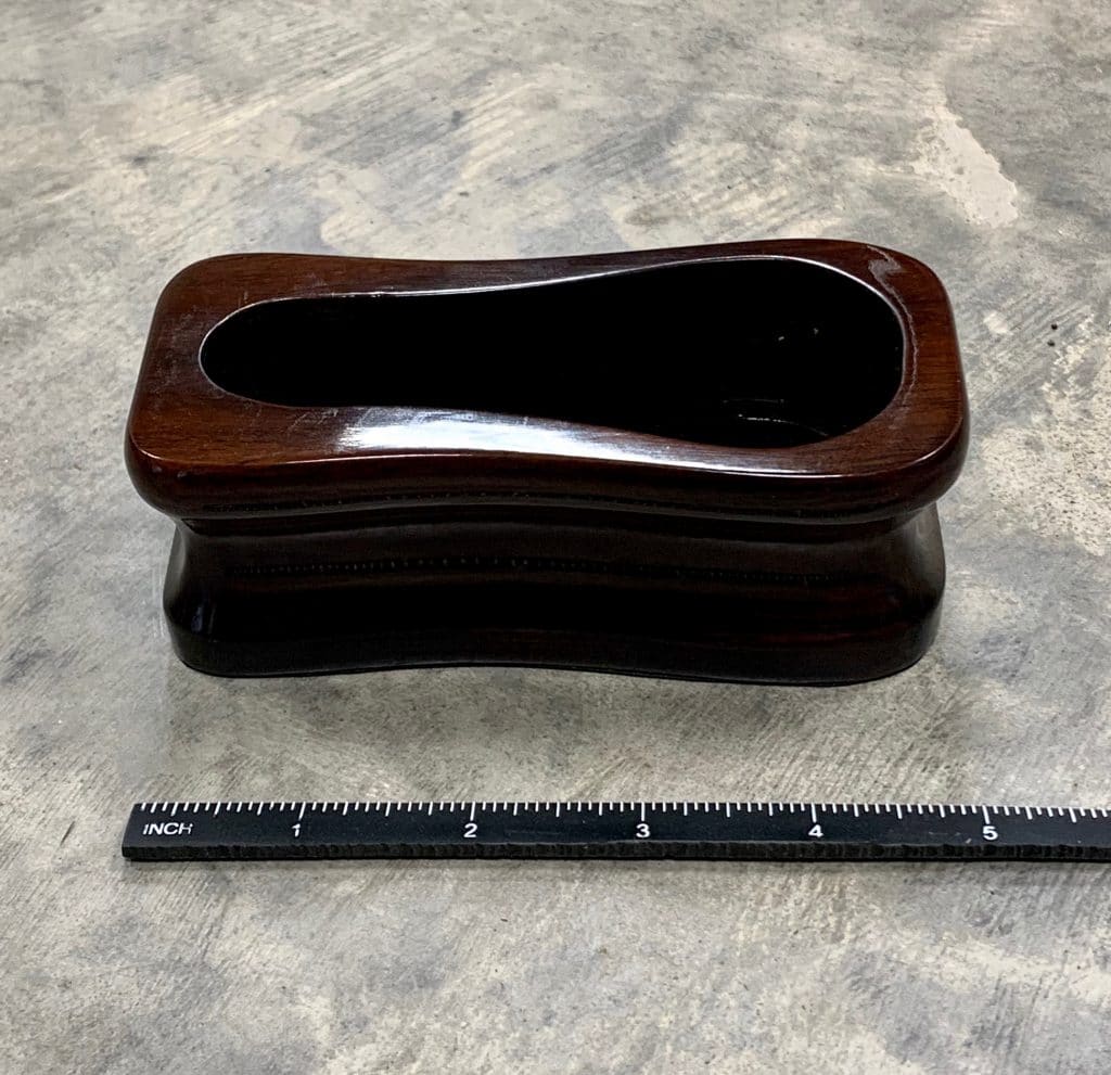 Calabash Single Pipe Holder Walnut - Boswell Pipes