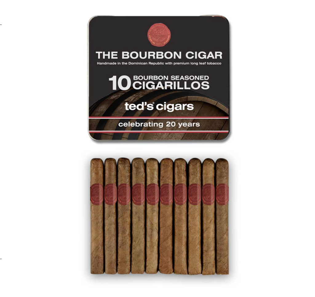 Ted's The Bourbon Cigar Cigarillos 10 Ct. Tin - Boswell Pipes