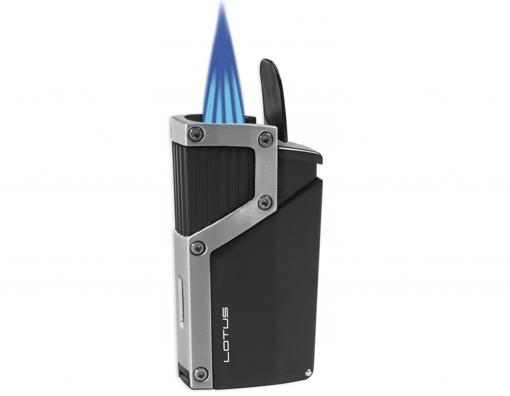 Lotus Czar Quad Flame Cigar Lighter Chrome - Boswell Pipes