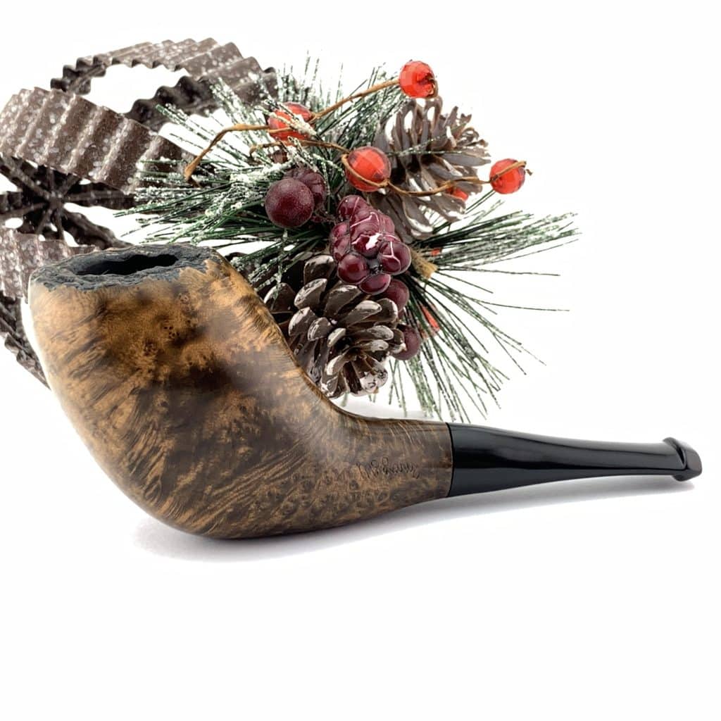 Gently Smoked - Dave McLary Smooth Horn Pipe - Boswell Pipes