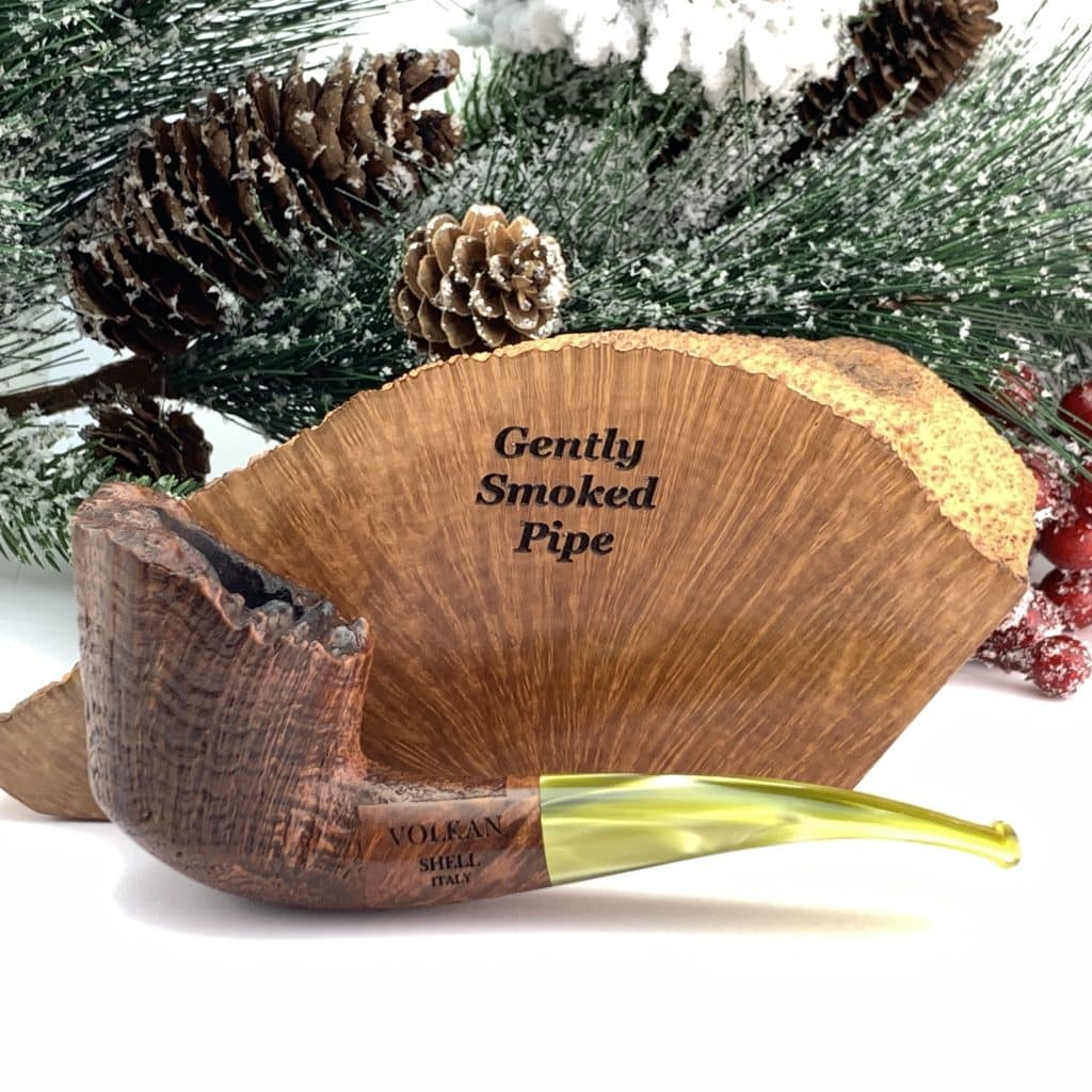 Gently Smoked - Volkan Shell Pipe - Boswell Pipes