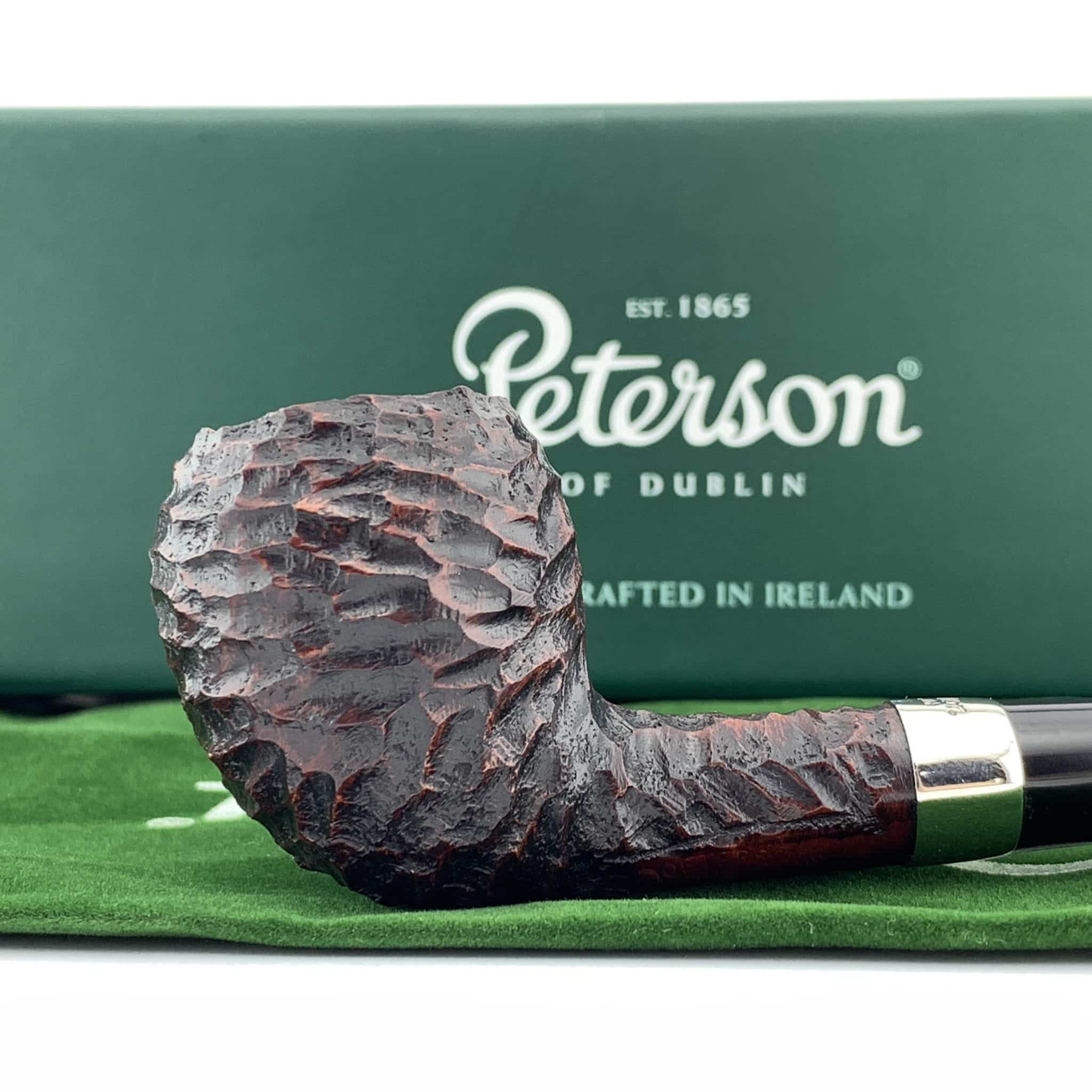 Peterson Pipe: NEW Tavern Pipe Rusticated Pear Fishtail demi ...