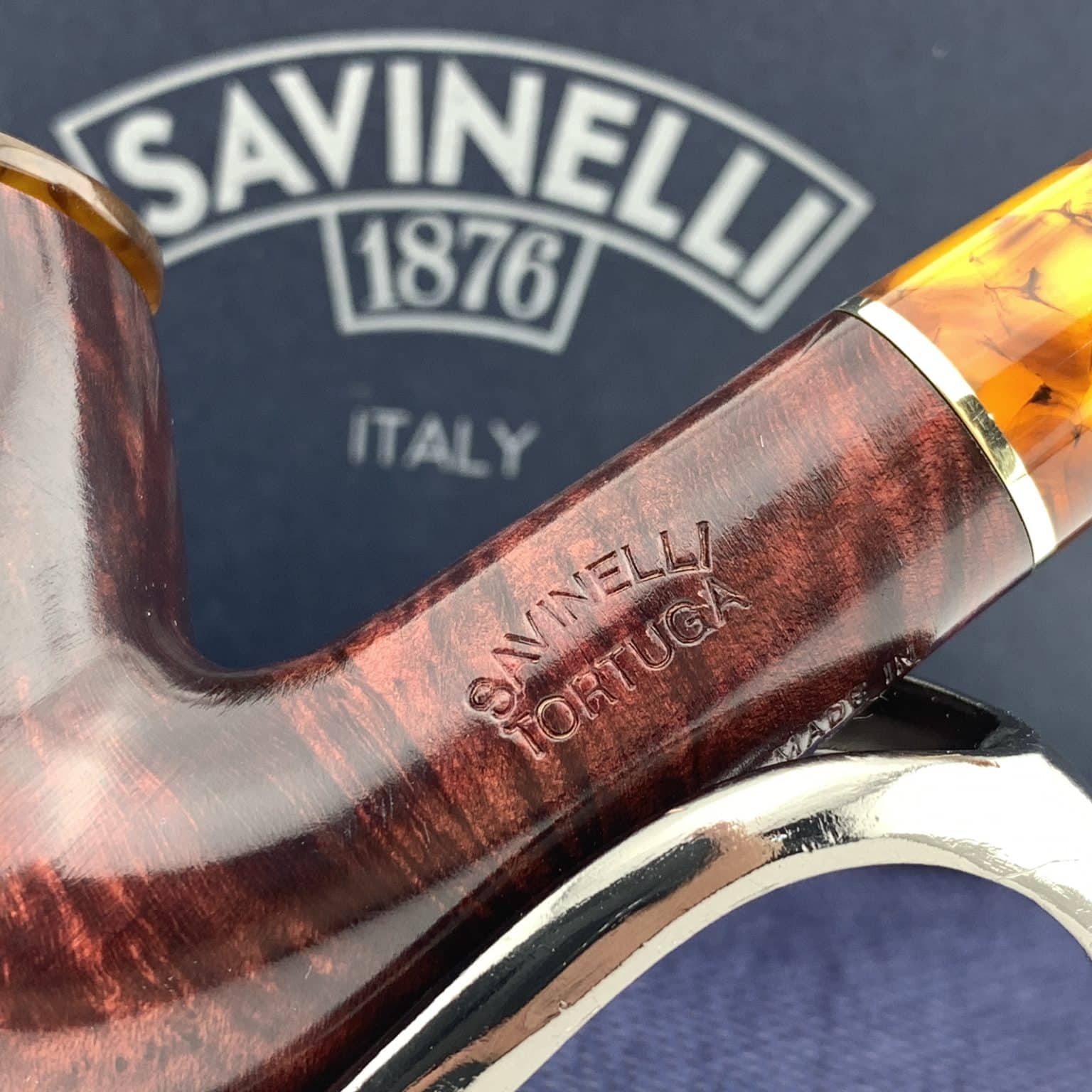 Savinelli Pipe: Tortuga Smooth (602) (6mm) Pipe - Boswell Pipes