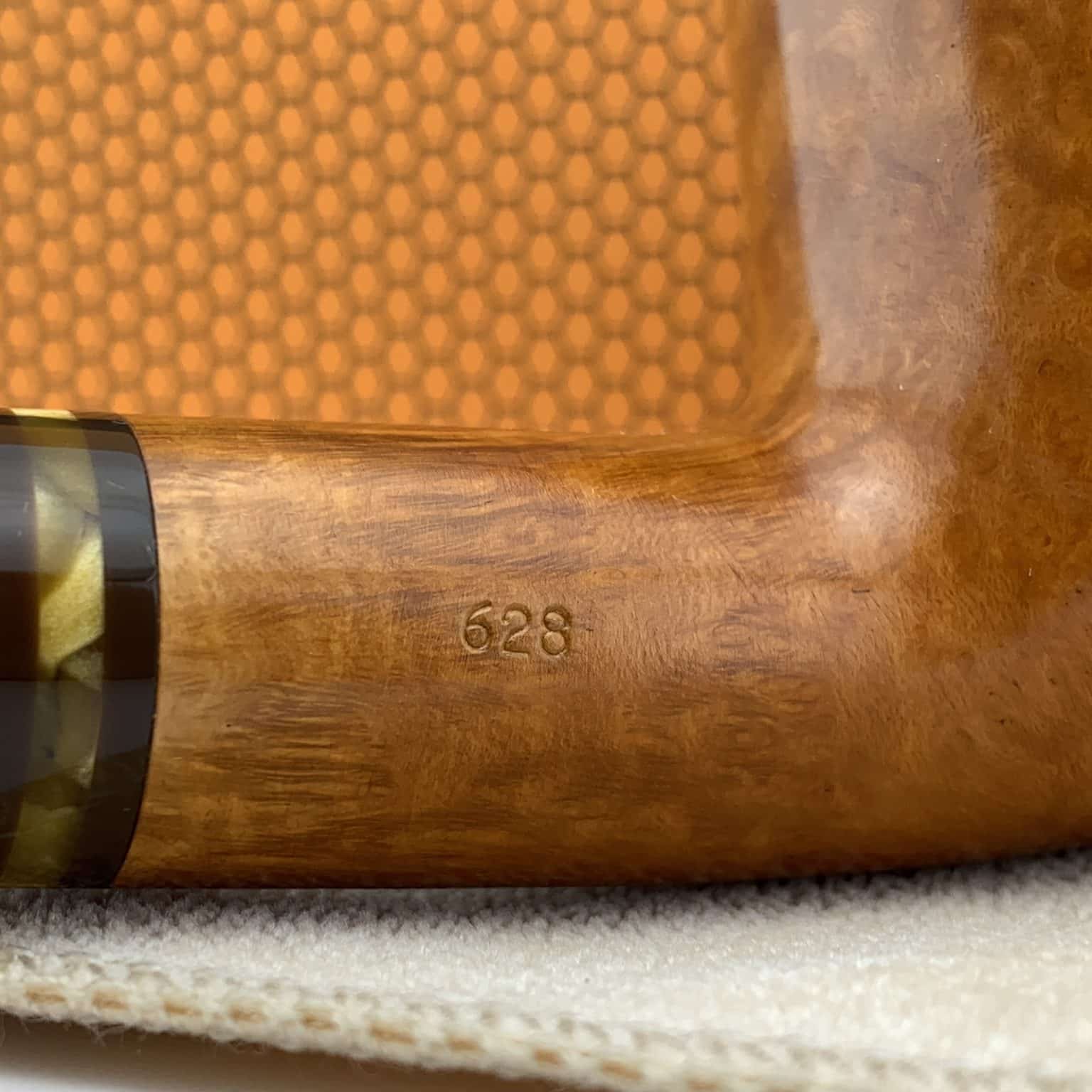 Savinelli Pipe: Miele (628) (6mm) Smooth Bent Brandy Pipe - Boswell Pipes