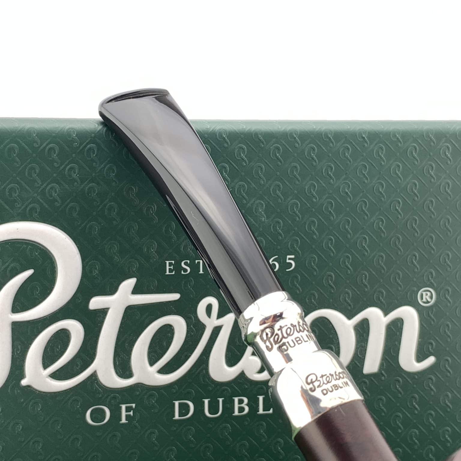 Peterson Pipe: Dark Red Spigot (701) Fishtail Poker - Boswell Pipes