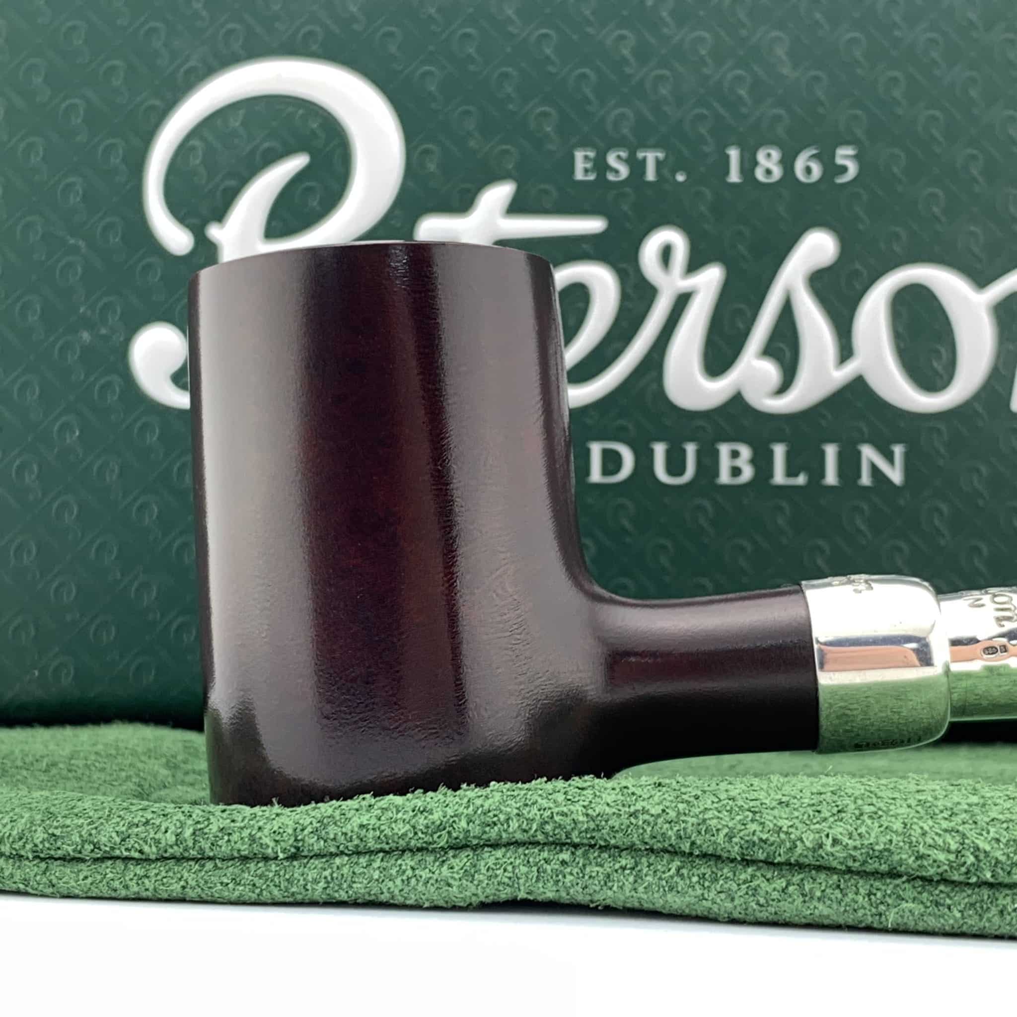 Peterson Pipe: Dark Red Spigot (701) Fishtail Poker - Boswell Pipes
