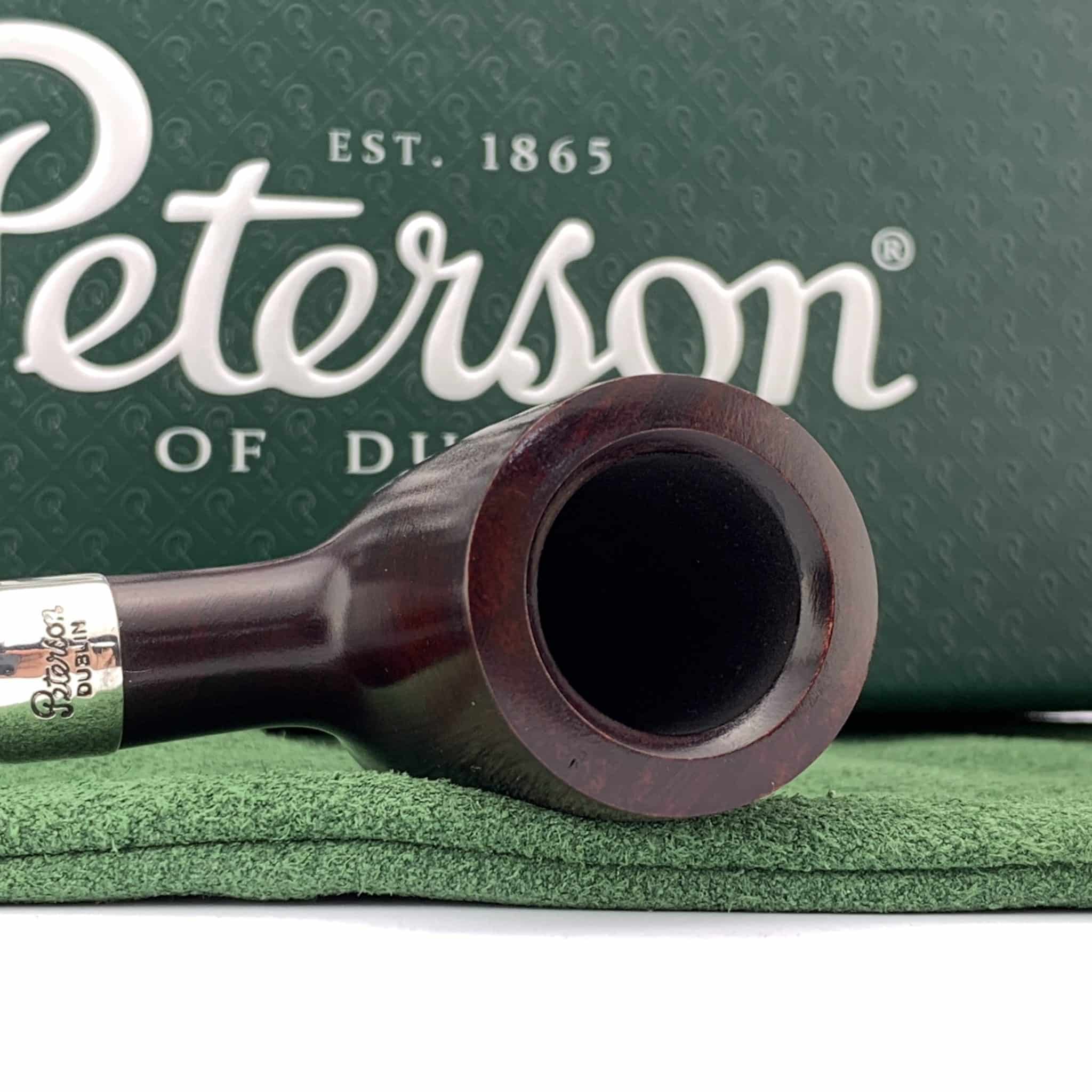 Peterson Pipe: Dark Red Spigot (701) Fishtail Poker - Boswell Pipes