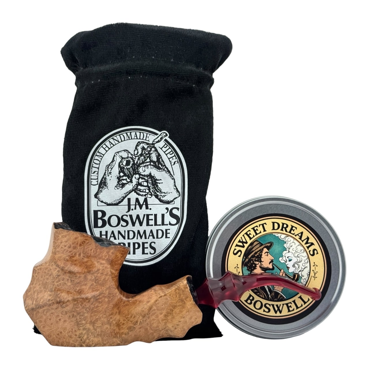 Boswell Pipe 2026 - NATURAL BLONDE STAND-UP FACET FREEHAND - Boswell Pipes